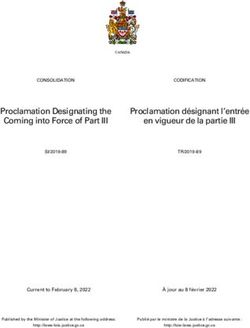 Proclamation Designating the Coming into Force of Part III