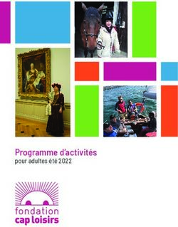 Programme d'activités - pour adultes été 2022 - fondation Cap Loisirs
