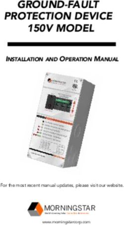 GROUND-FAULT PROTECTION DEVICE 150V MODEL - MORNINGSTAR - InstallatIon ...