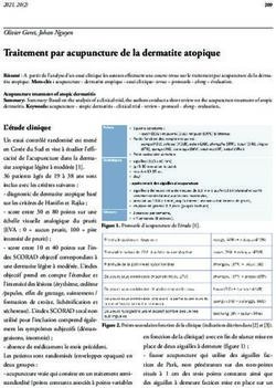 Traitement par acupuncture de la dermatite atopique