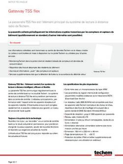 Gateway TSS flex La passerelle TSS flex est l'élément principal du système de lecture à distance ...