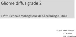 Gliome diffus grade 2 - 13ème Biennale Monégasque de Cancérologie 2018 ...
