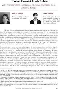 Karine Parrot & Louis Imbert - La " crise migratoire " fantasmée ou l ...