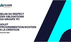 BILAN DU RESPECT DES OBLIGATIONS DU GROUPE TF1 VOLET PROGRAMMATION ...